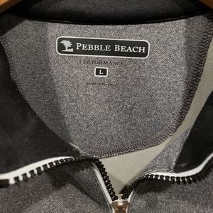Pebble Beach | Jackets & Coats | Grey Pebble Beach Performance Zip Up ...